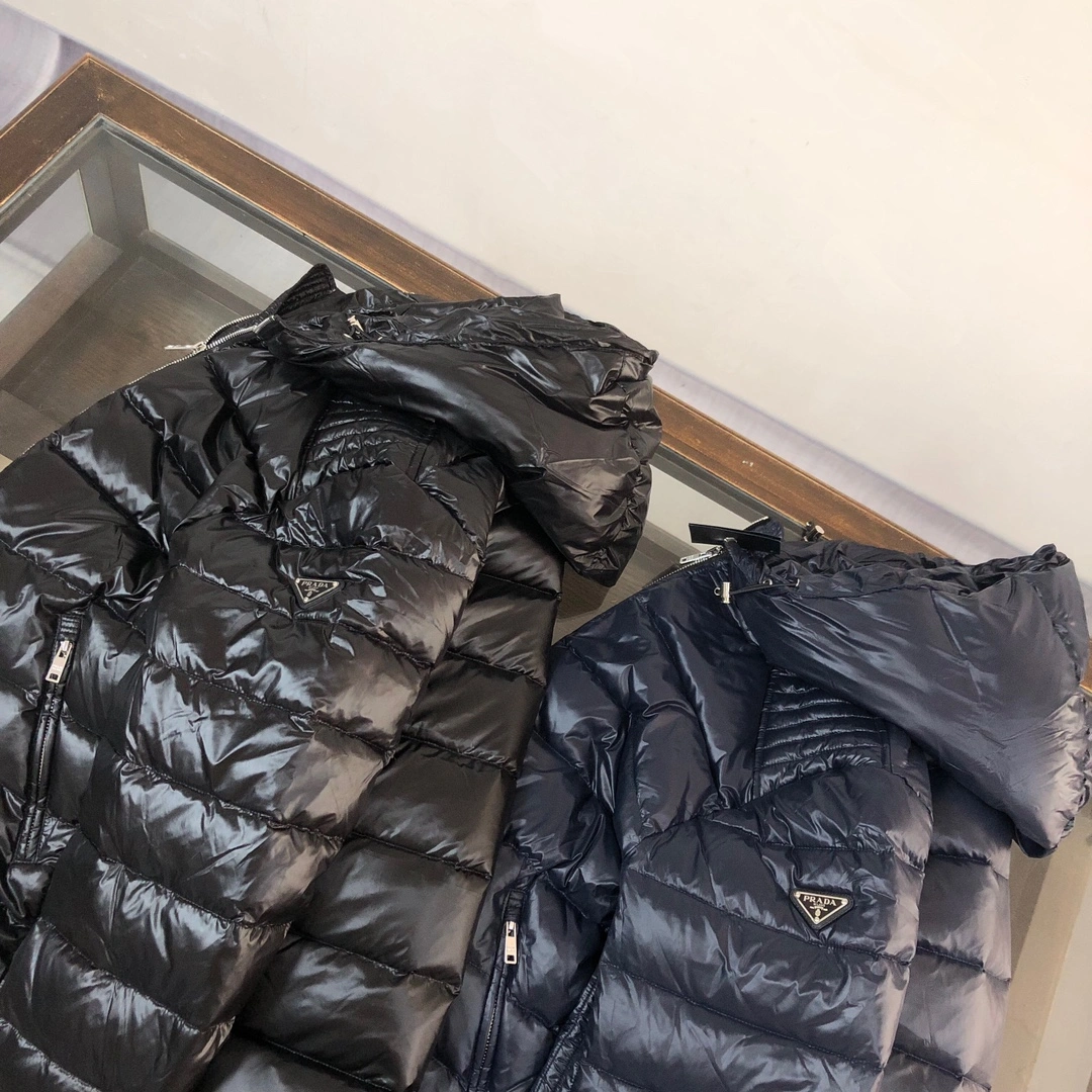 Brand-authenticated Prada Down Jackets