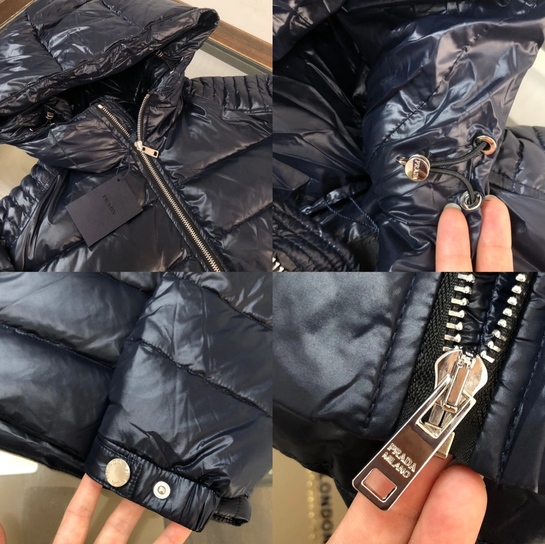 Brand-authenticated Prada Down Jackets