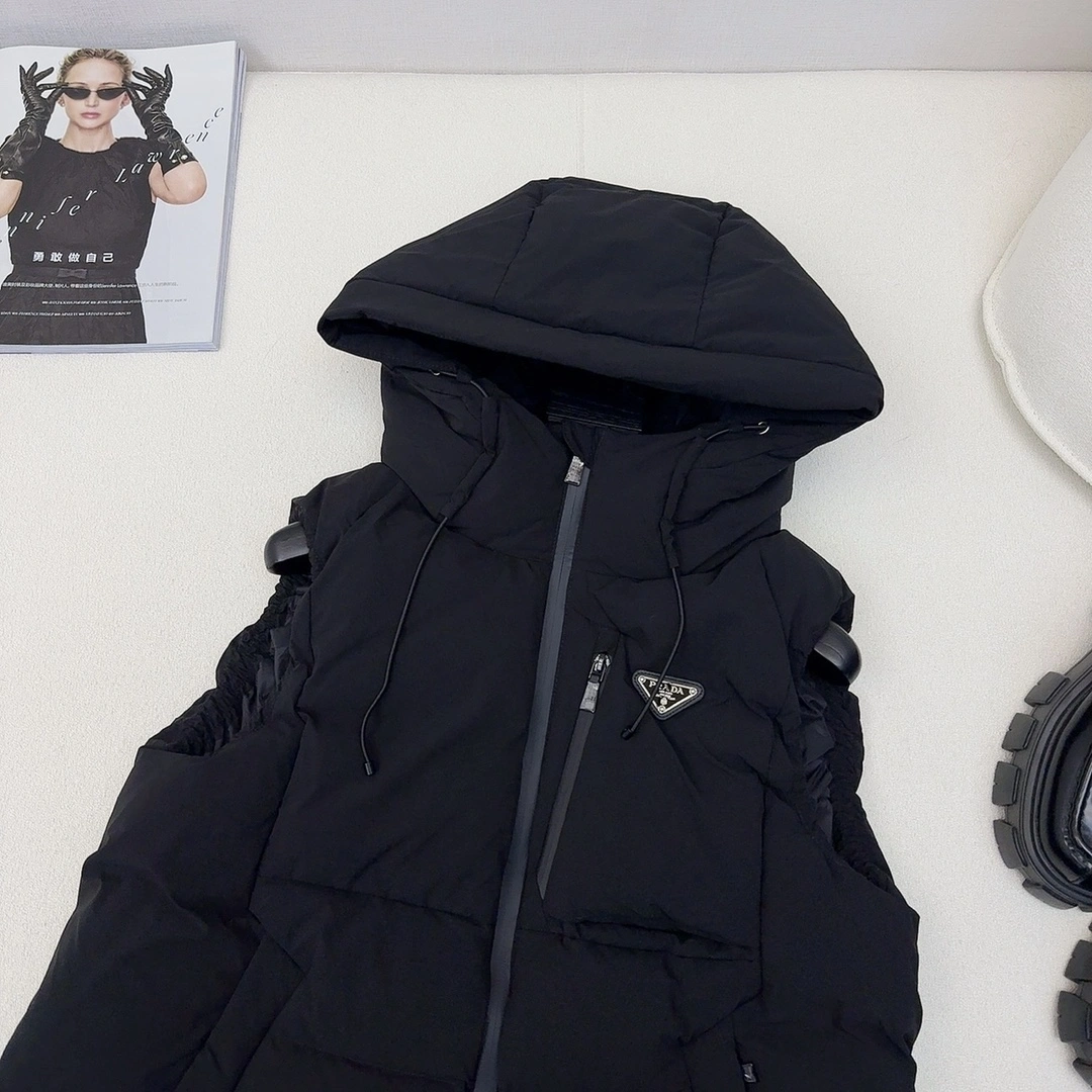 Brand-authenticated Prada Down Jackets