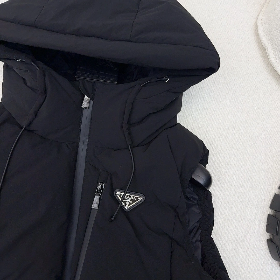 Brand-authenticated Prada Down Jackets