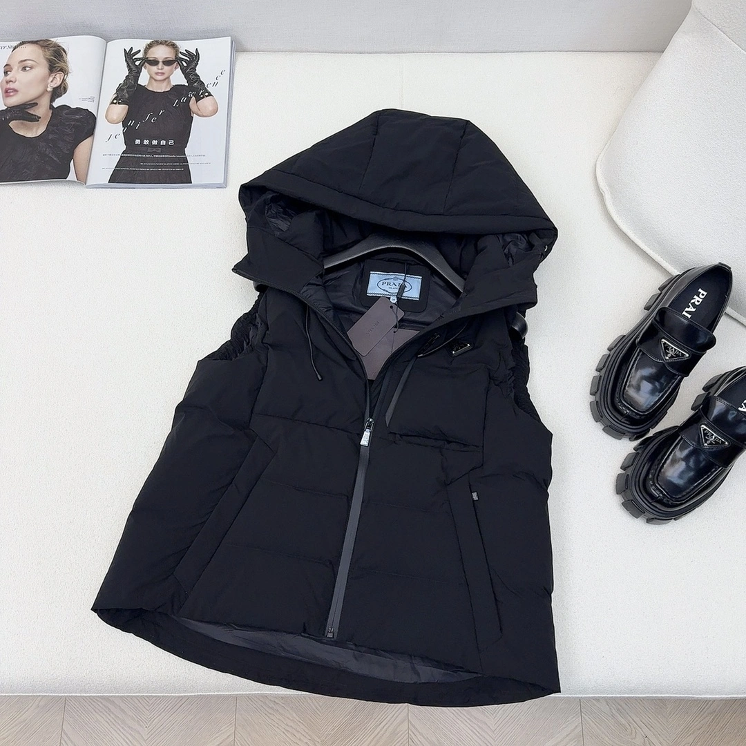 Brand-authenticated Prada Down Jackets