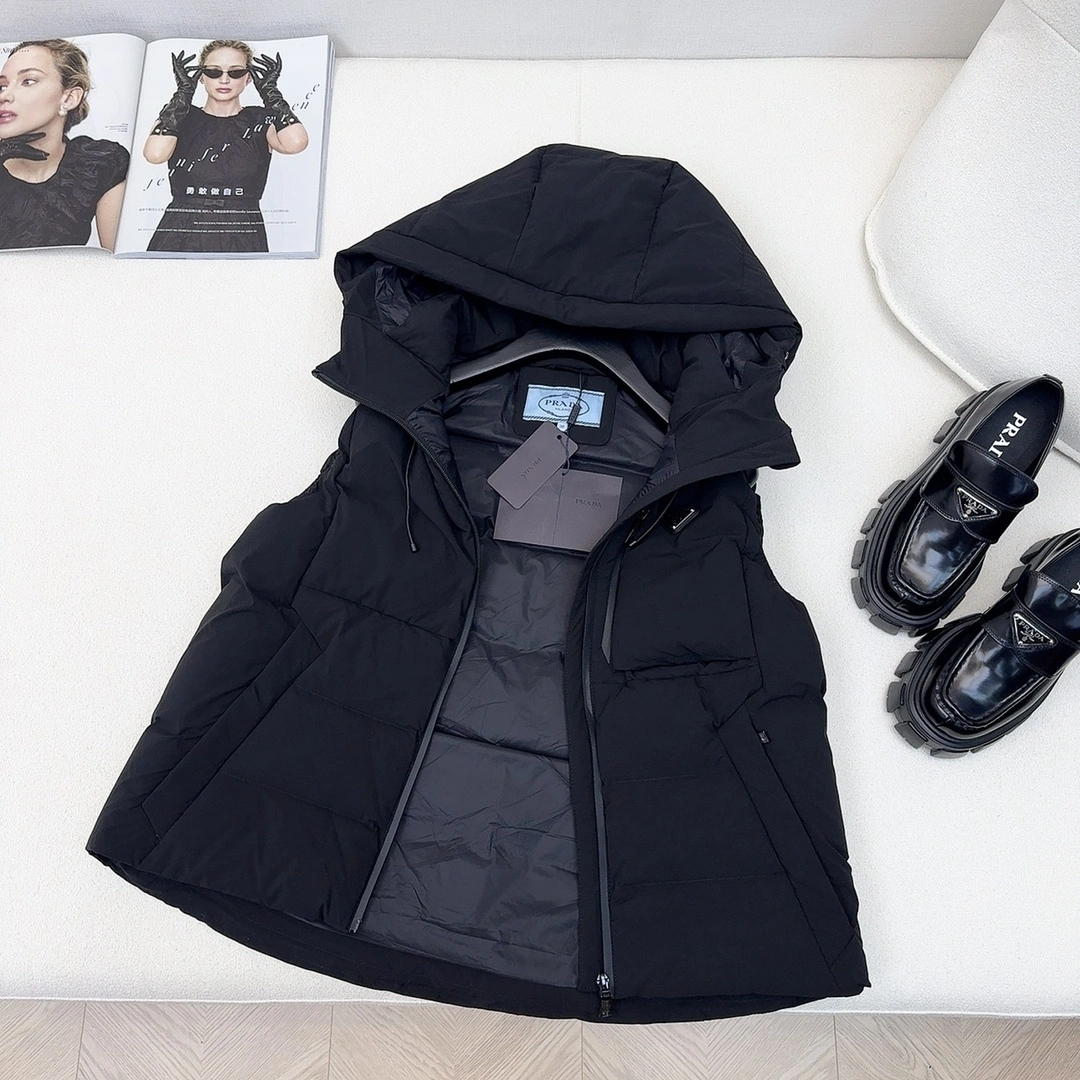 Brand-authenticated Prada Down Jackets