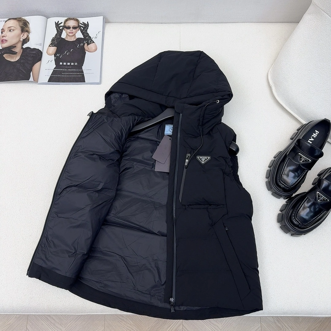 Brand-authenticated Prada Down Jackets