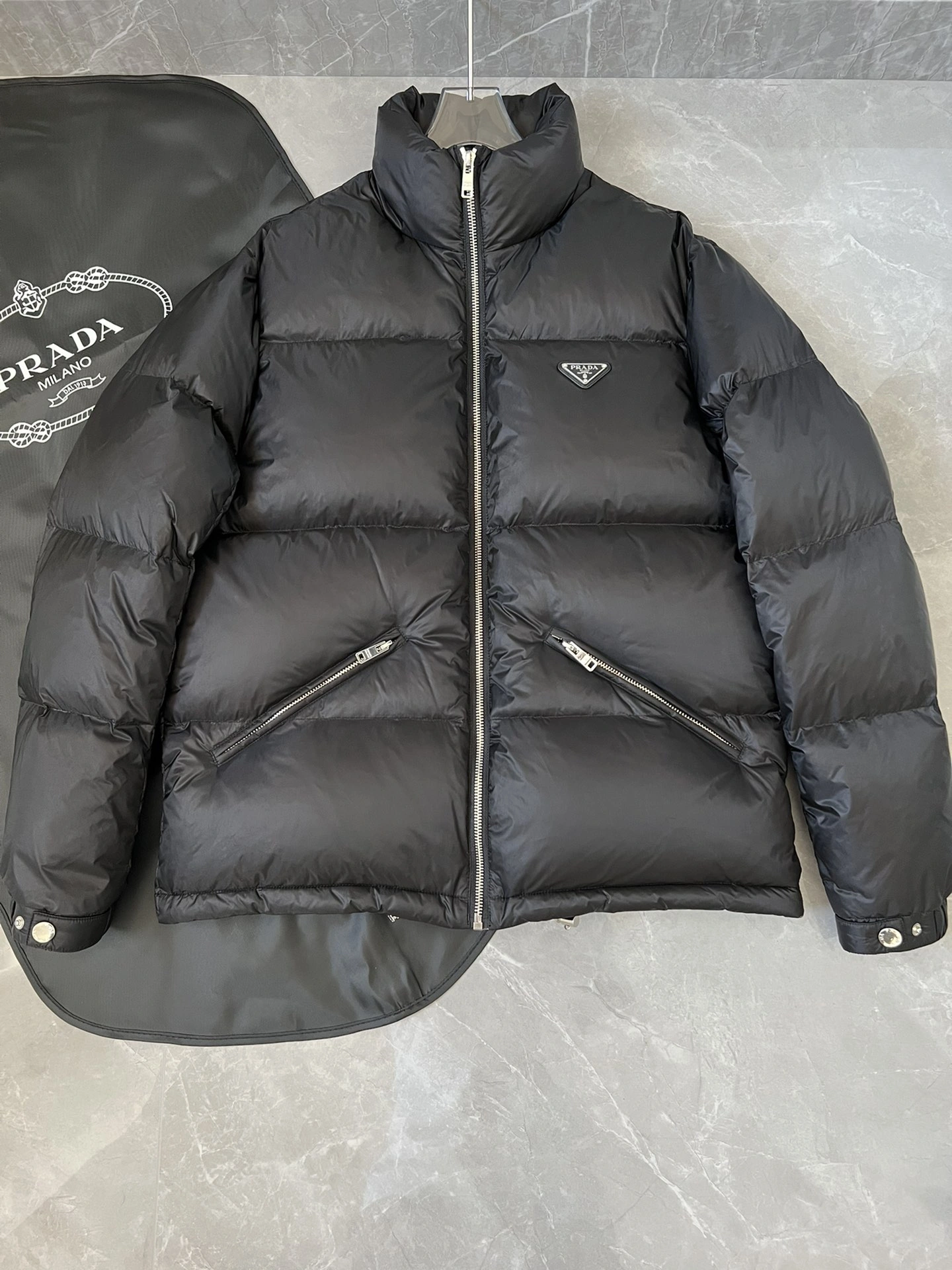 Brand-authenticated Prada Down Jackets