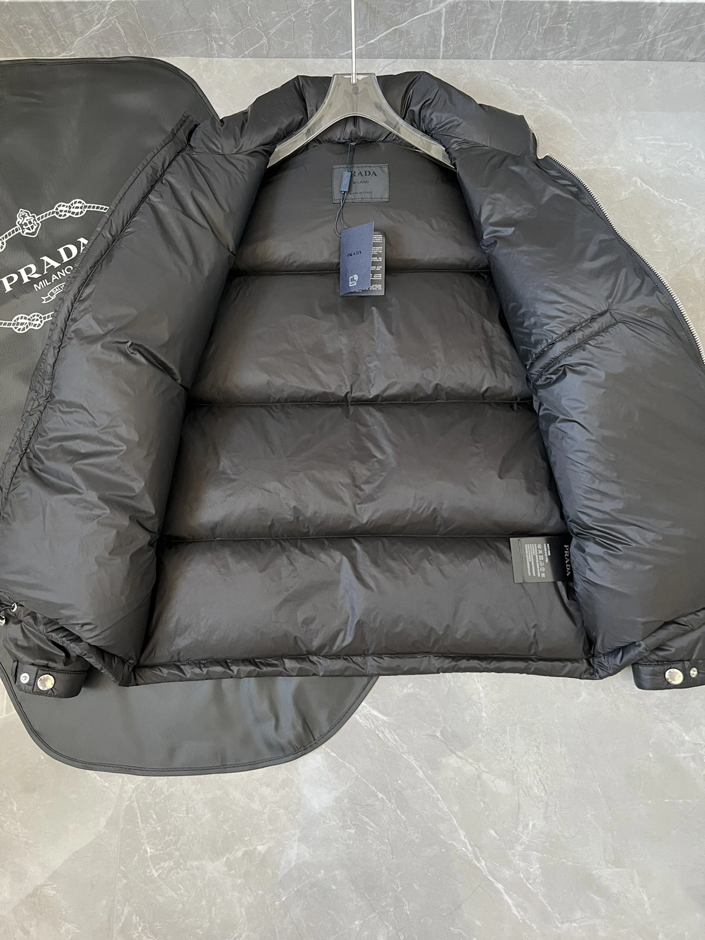 Brand-authenticated Prada Down Jackets