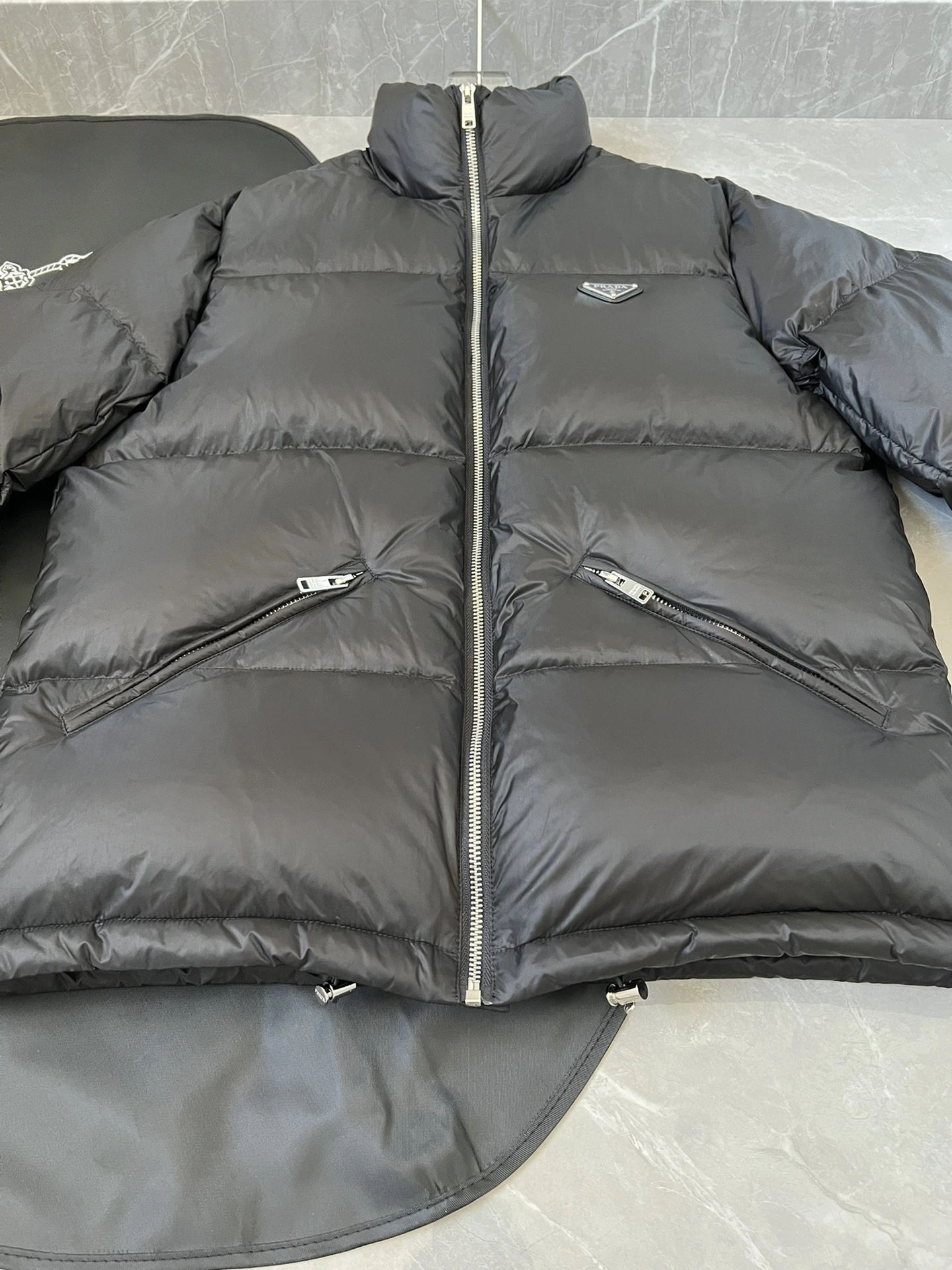 Brand-authenticated Prada Down Jackets