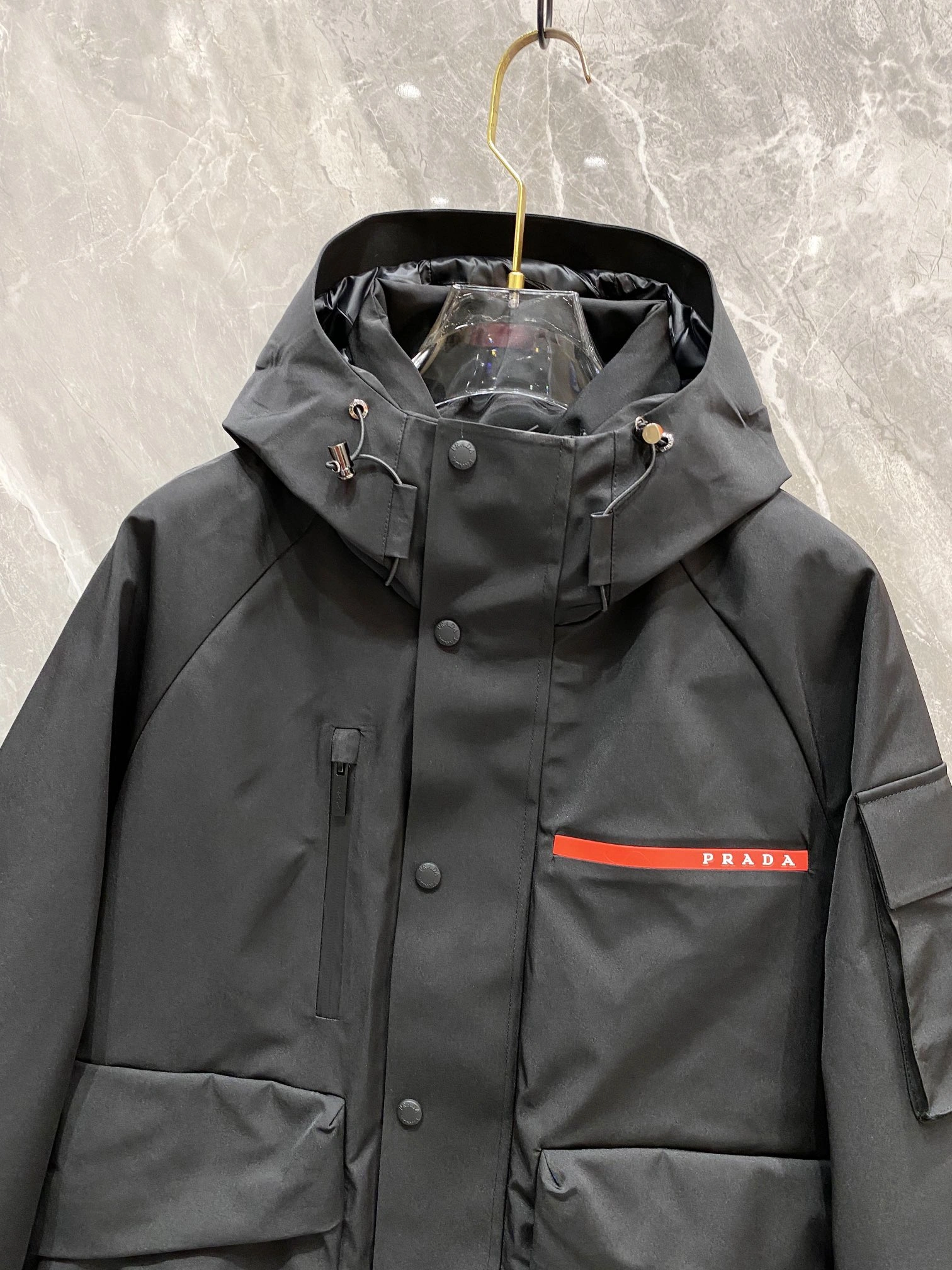 Brand-authenticated Prada Down Jackets