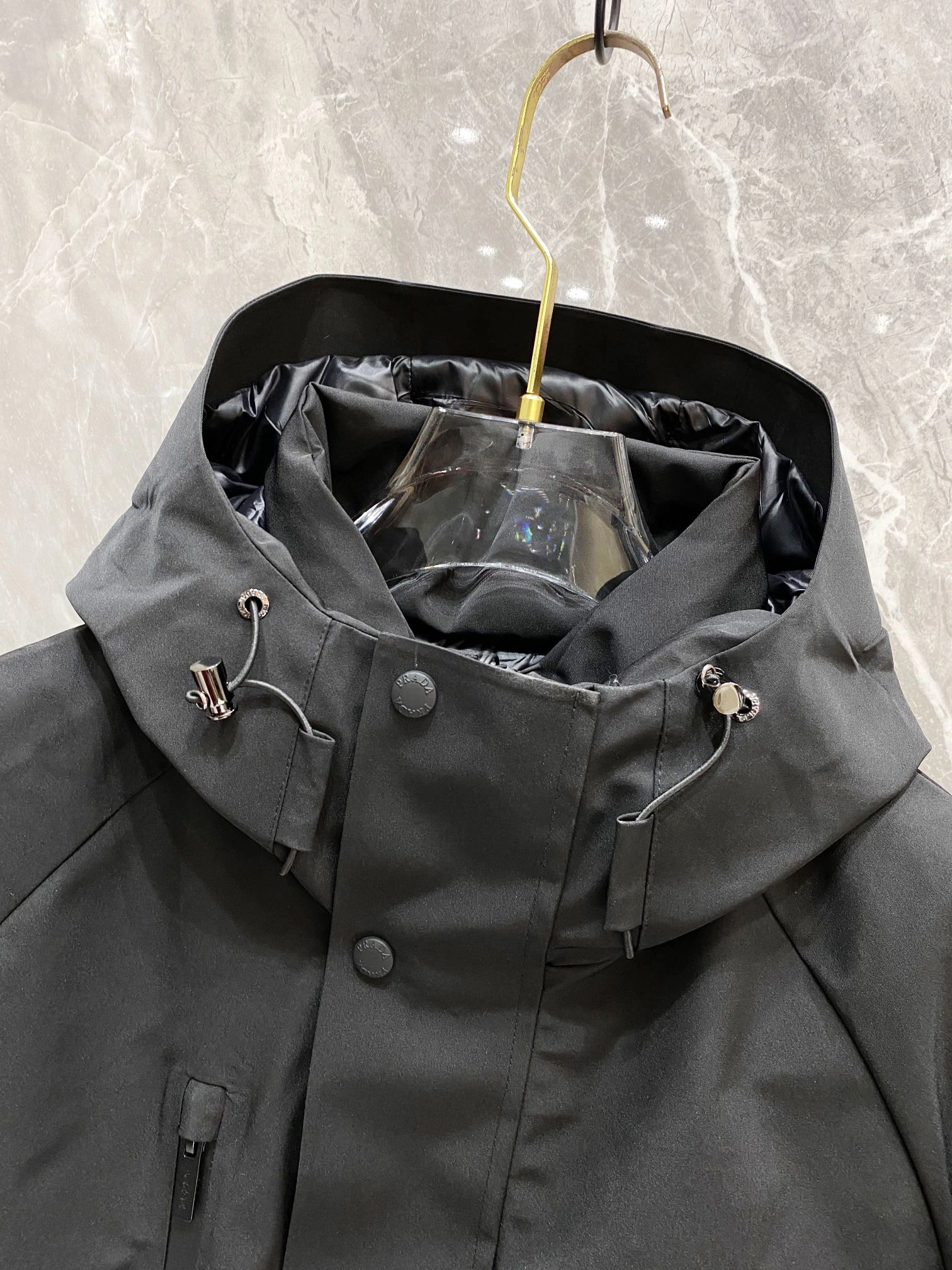Brand-authenticated Prada Down Jackets