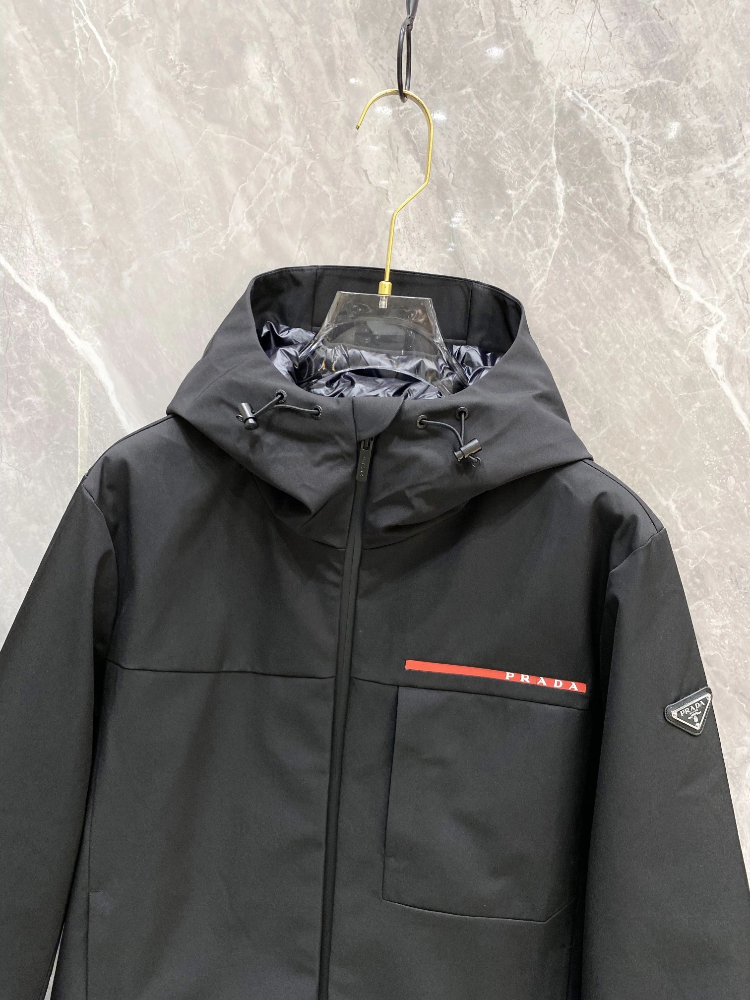 Brand-authenticated Prada Down Jackets