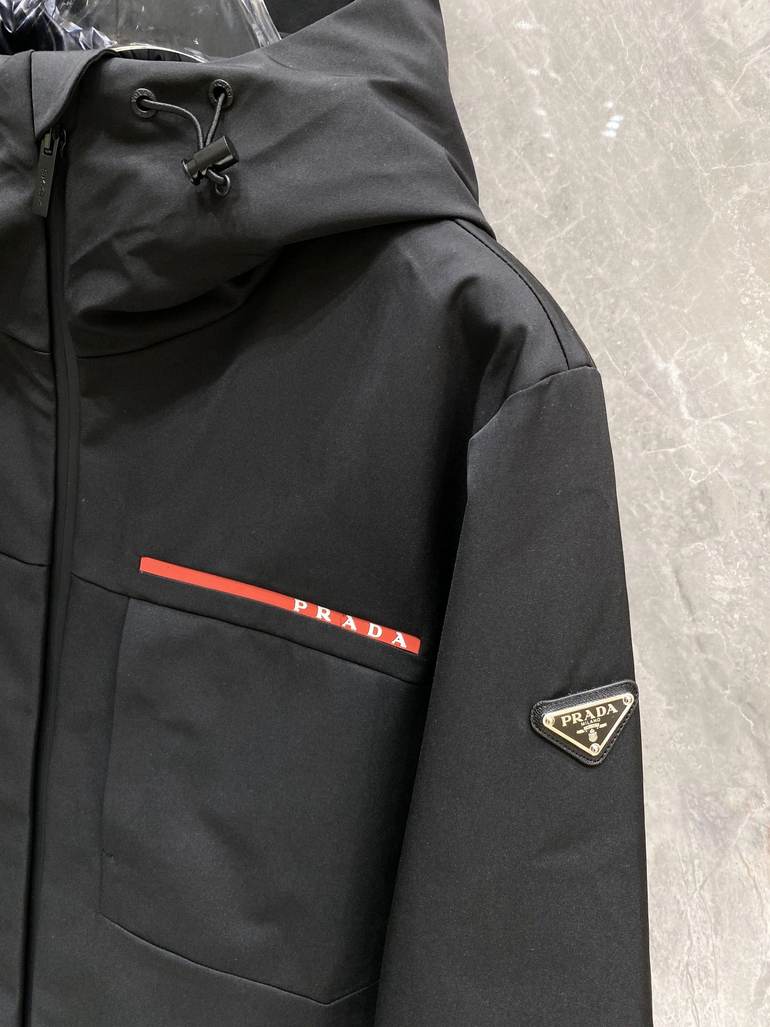 Brand-authenticated Prada Down Jackets