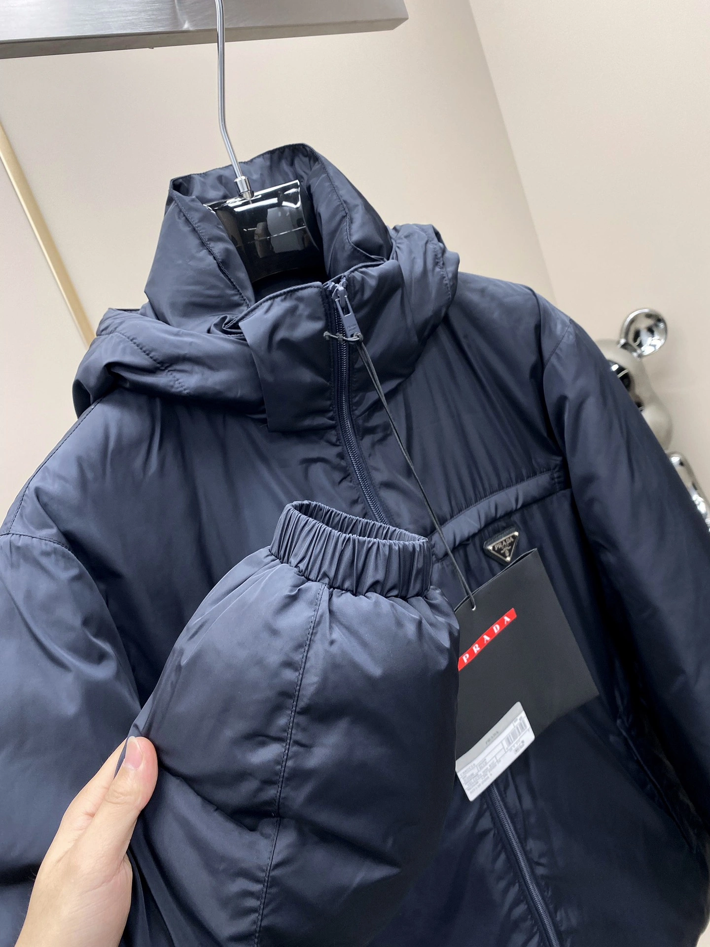 Brand-authenticated Prada Down Jackets