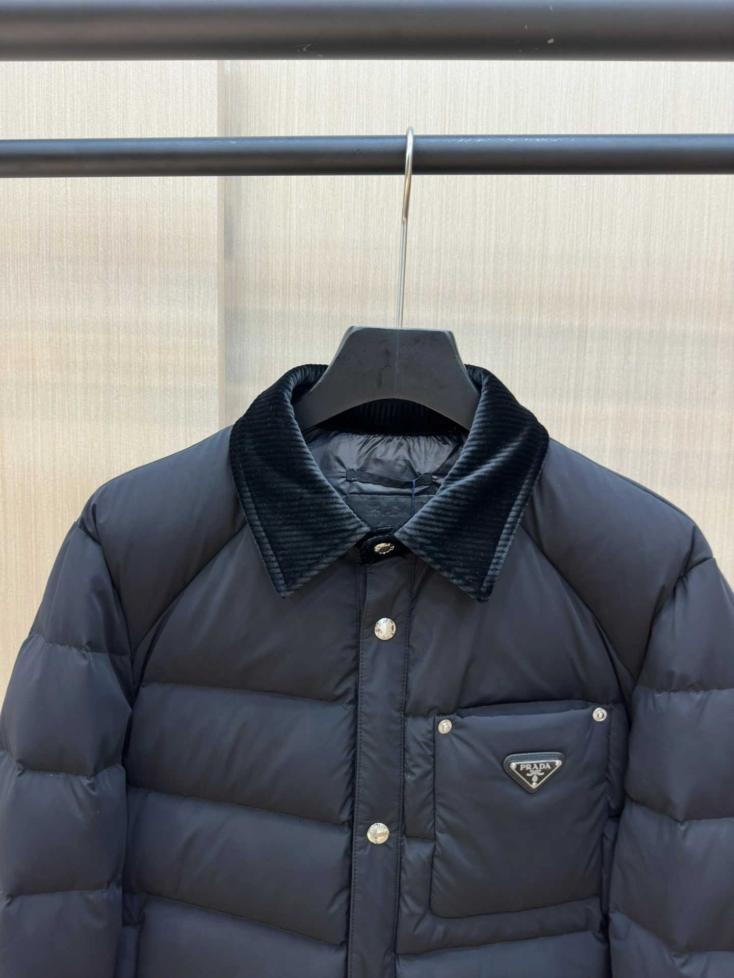 Brand-authenticated Prada Down Jackets