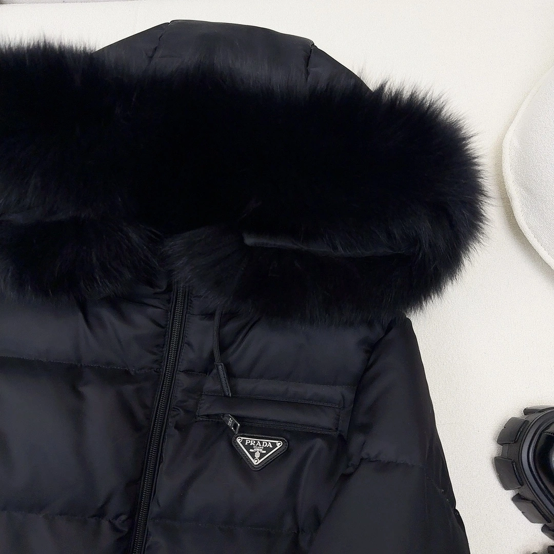 Brand-authenticated Prada Down Jackets