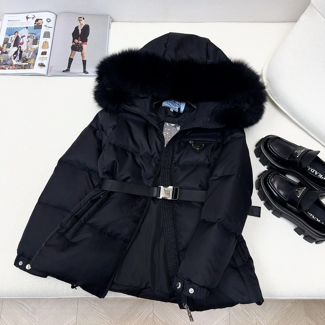 Brand-authenticated Prada Down Jackets