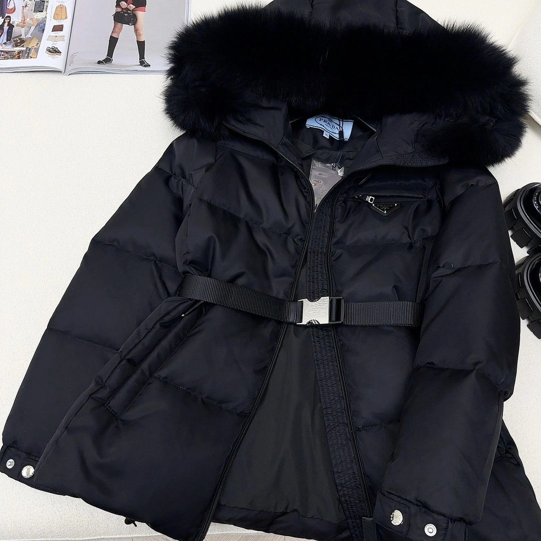 Brand-authenticated Prada Down Jackets