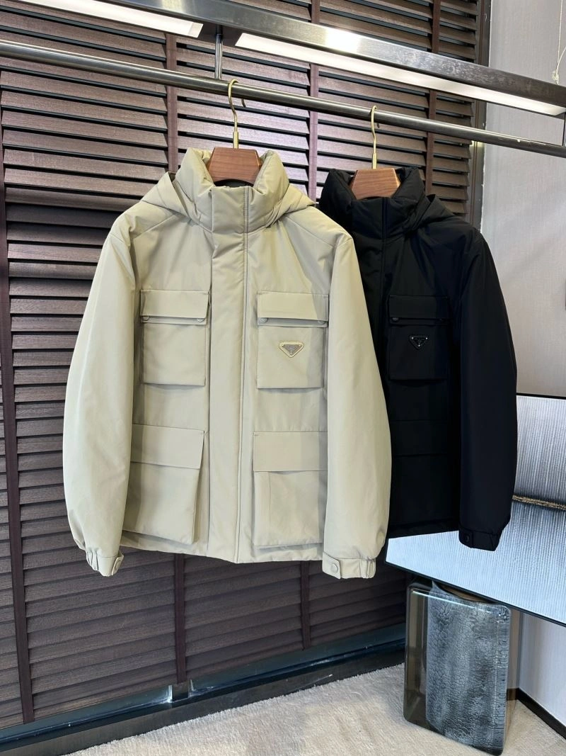Brand-authenticated Prada Down Jackets