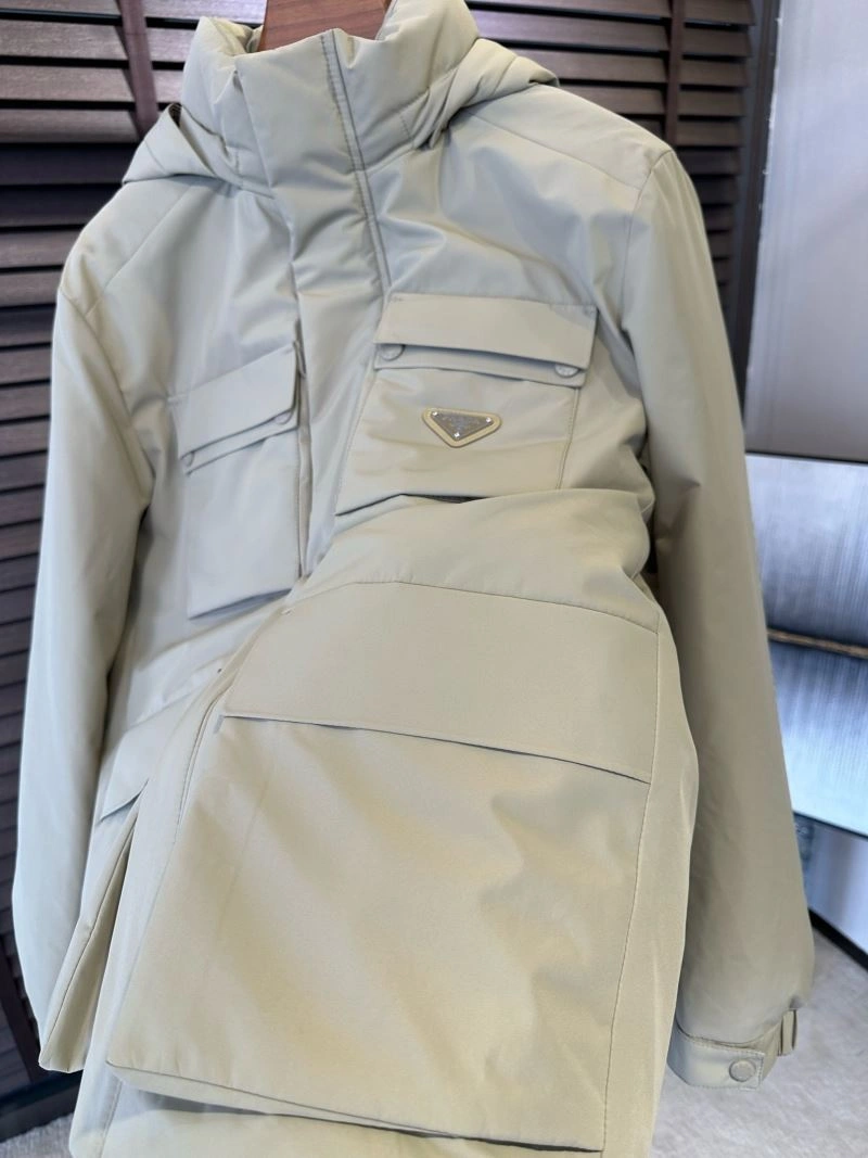 Brand-authenticated Prada Down Jackets