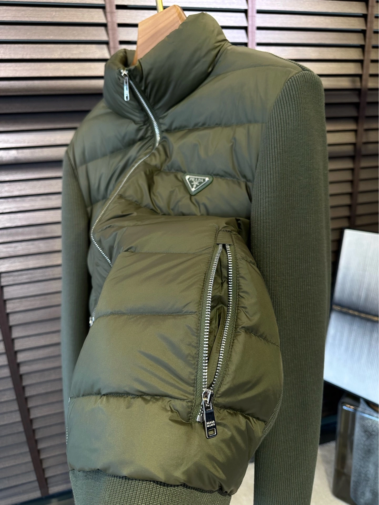 Brand-authenticated Prada Down Jackets
