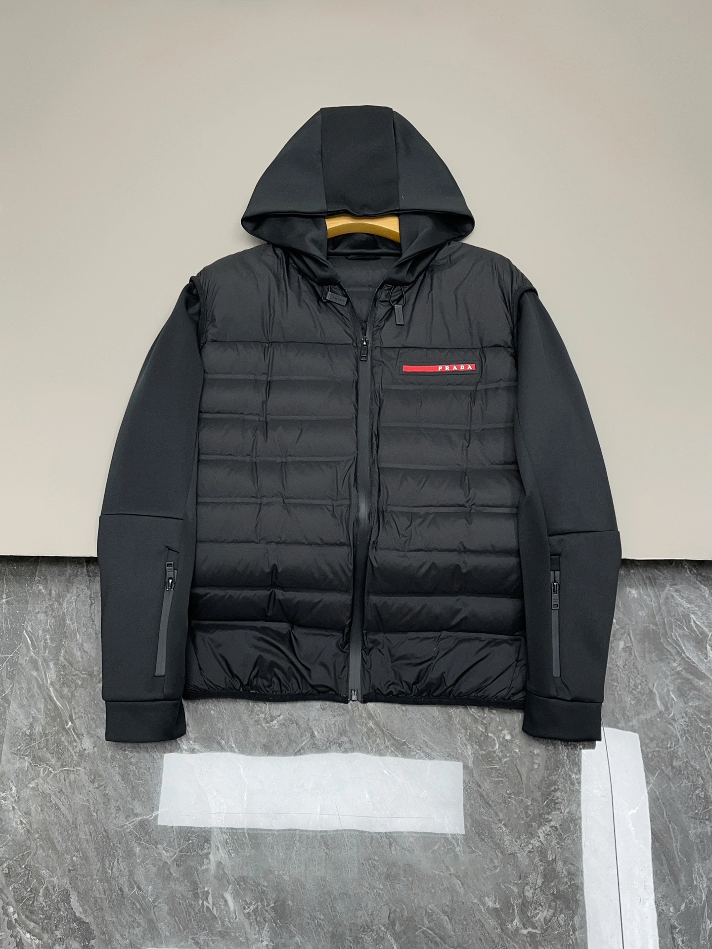Brand-authenticated Prada Down Jackets