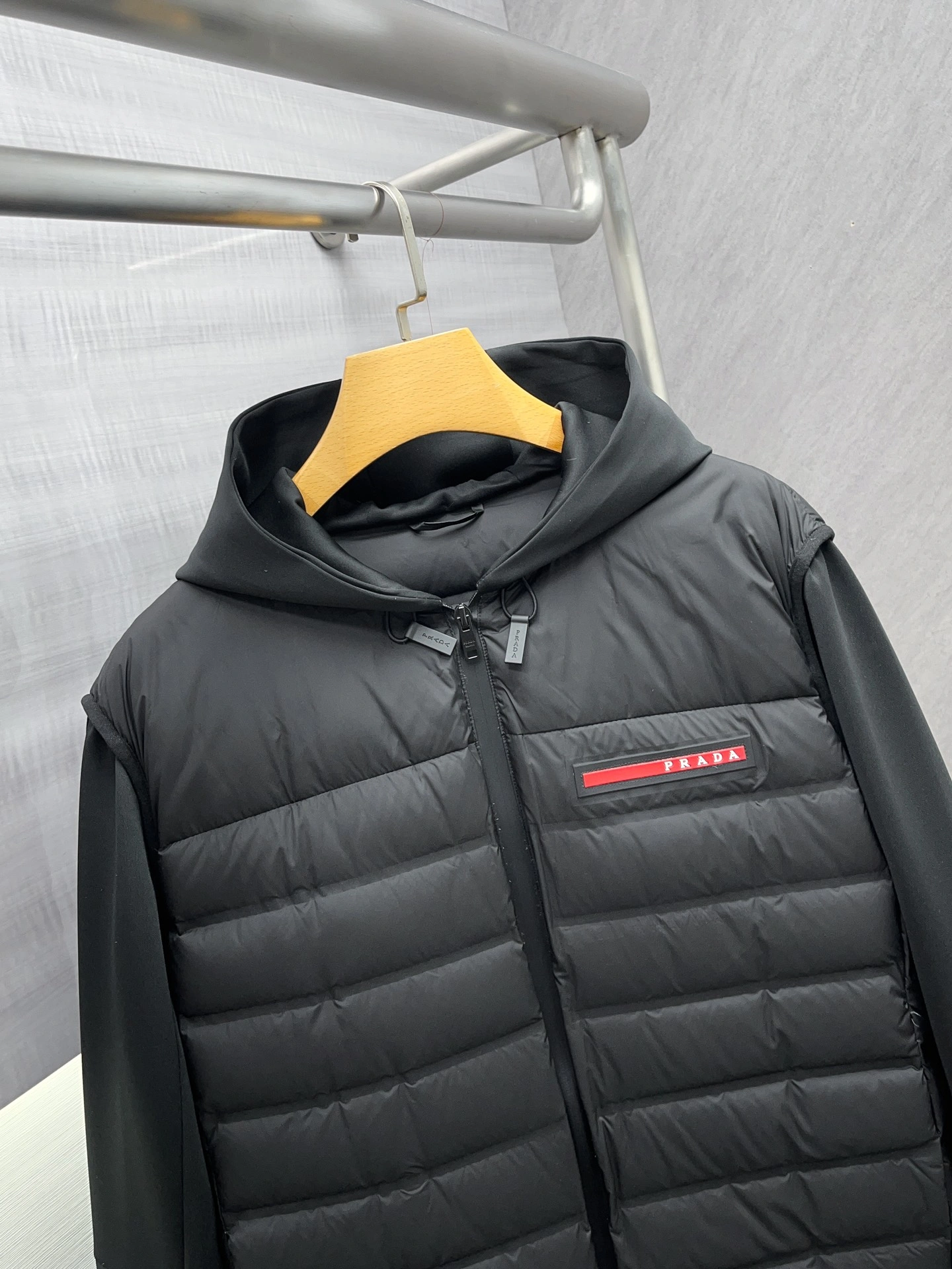 Brand-authenticated Prada Down Jackets