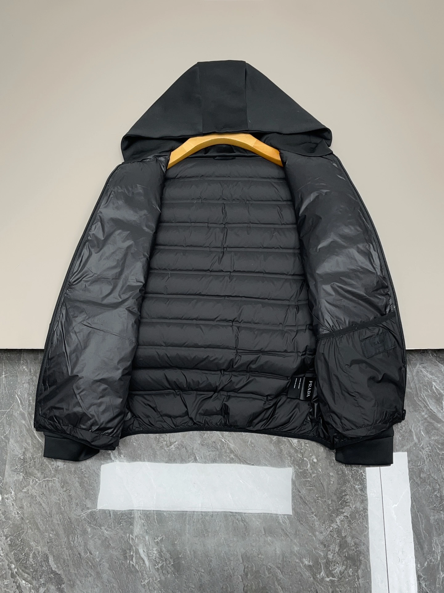 Brand-authenticated Prada Down Jackets