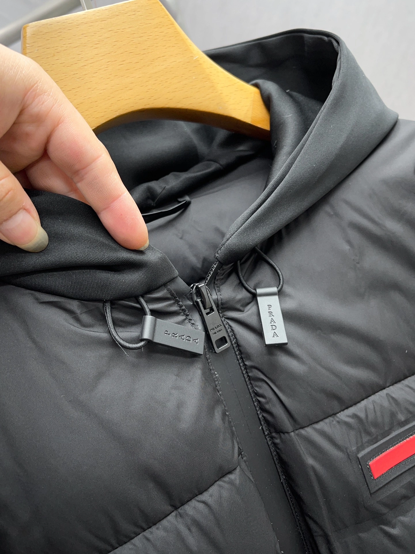 Brand-authenticated Prada Down Jackets