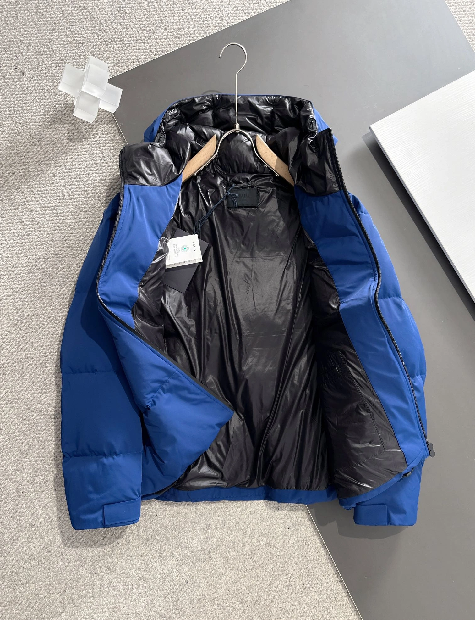 Brand-authenticated Prada Down Jackets
