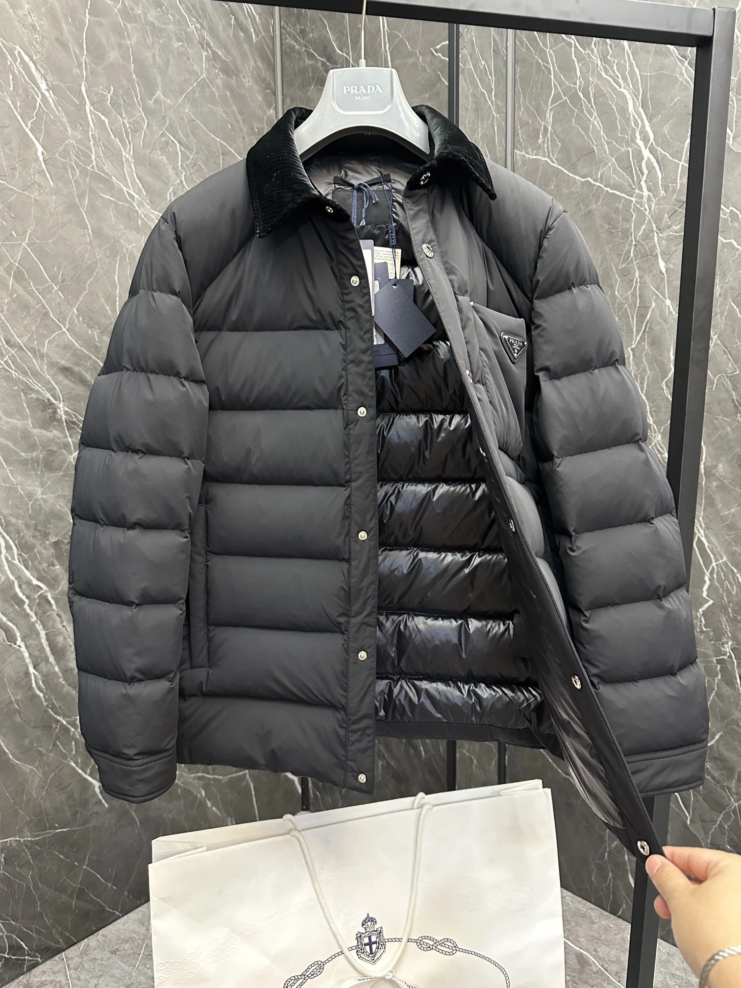 Exact replica Prada Down Jackets