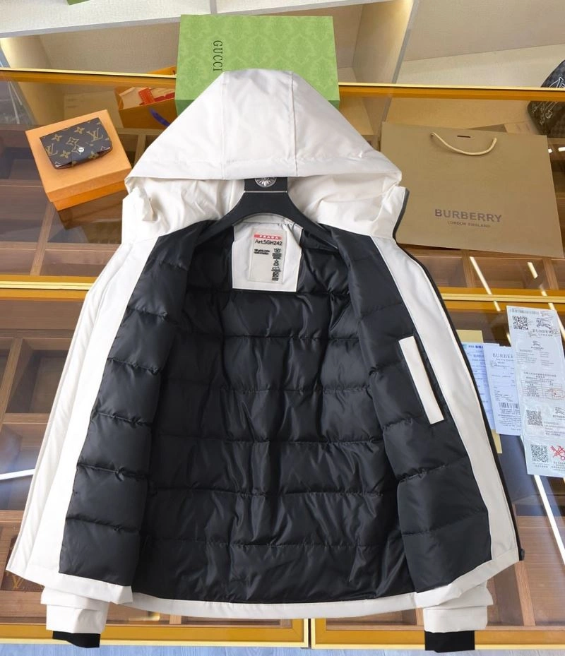 Brand-authenticated Prada Down Jackets