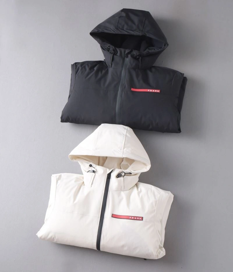 Brand-authenticated Prada Down Jackets