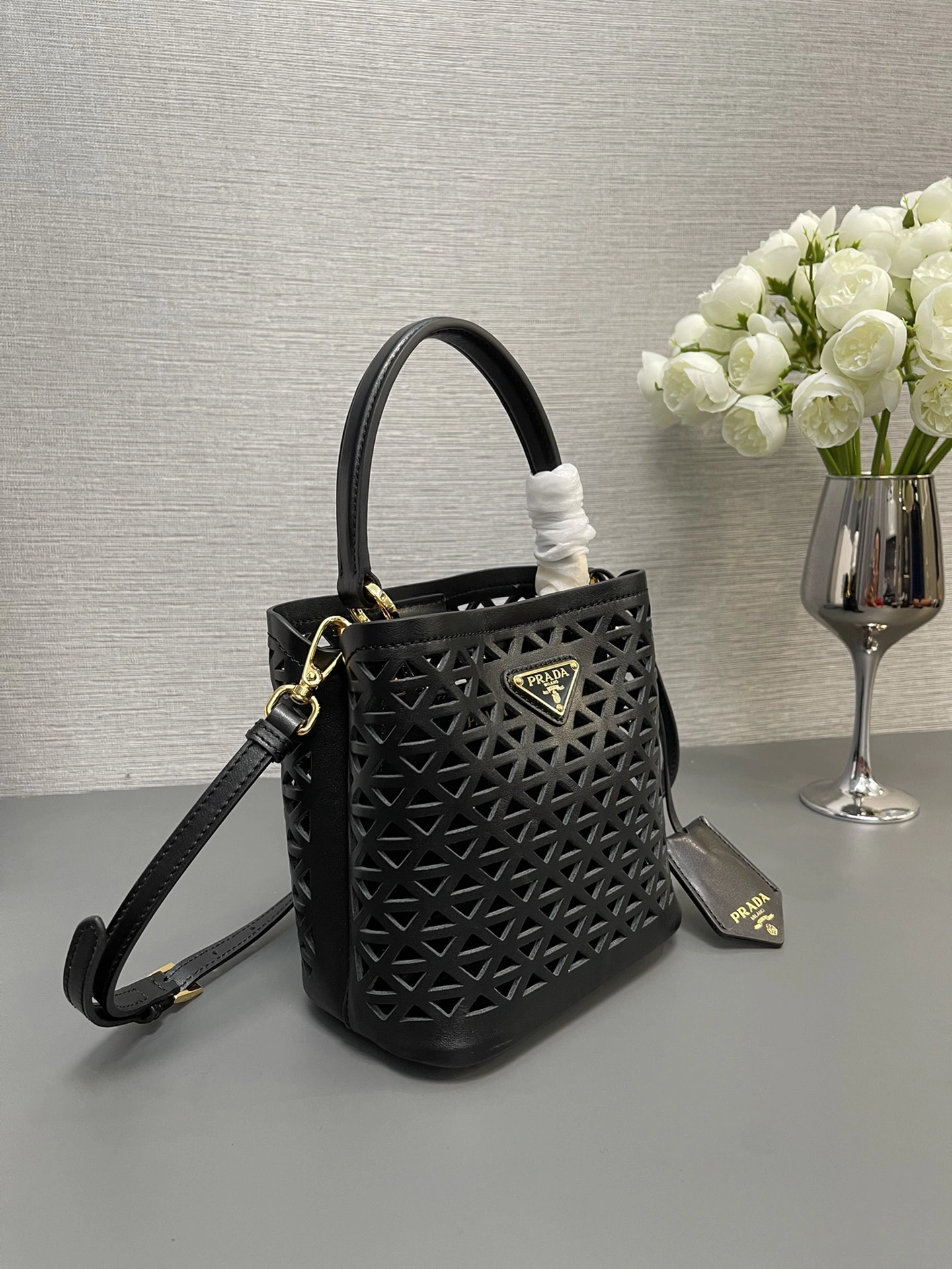 Top match Prada Drawstring Bags