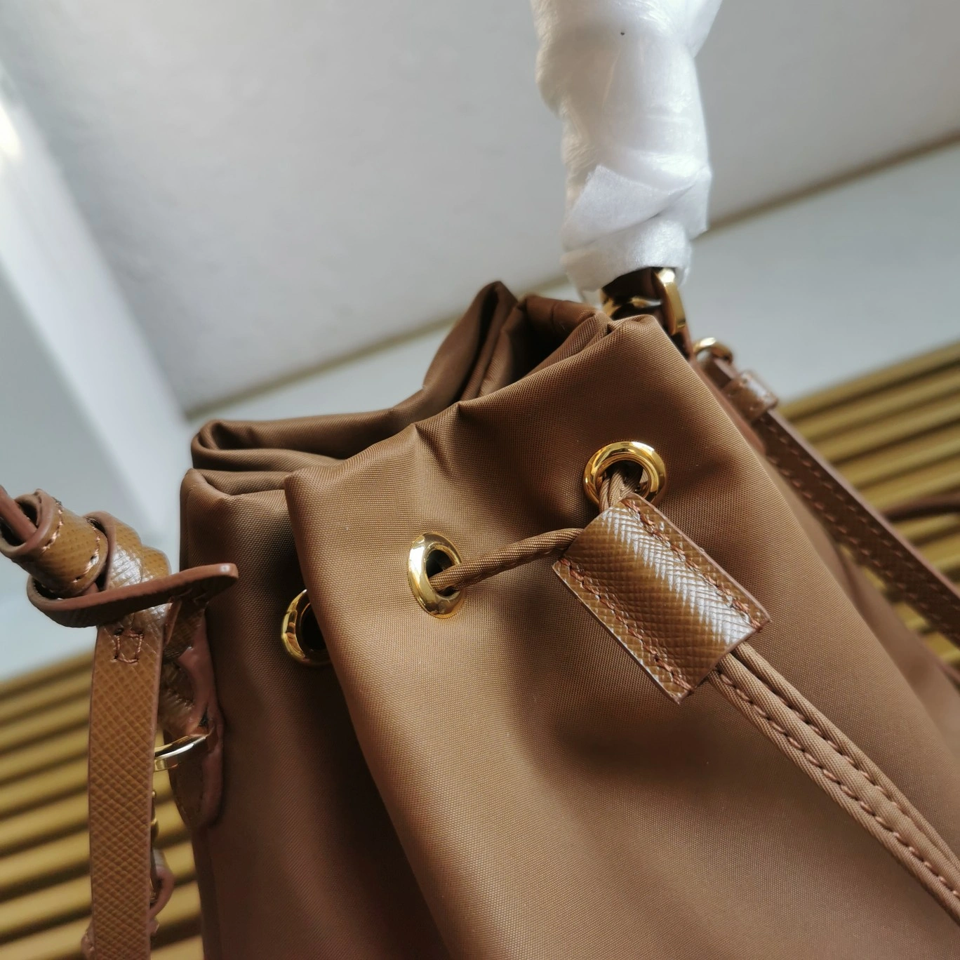 Inexpensive Prada Drawstring Bags