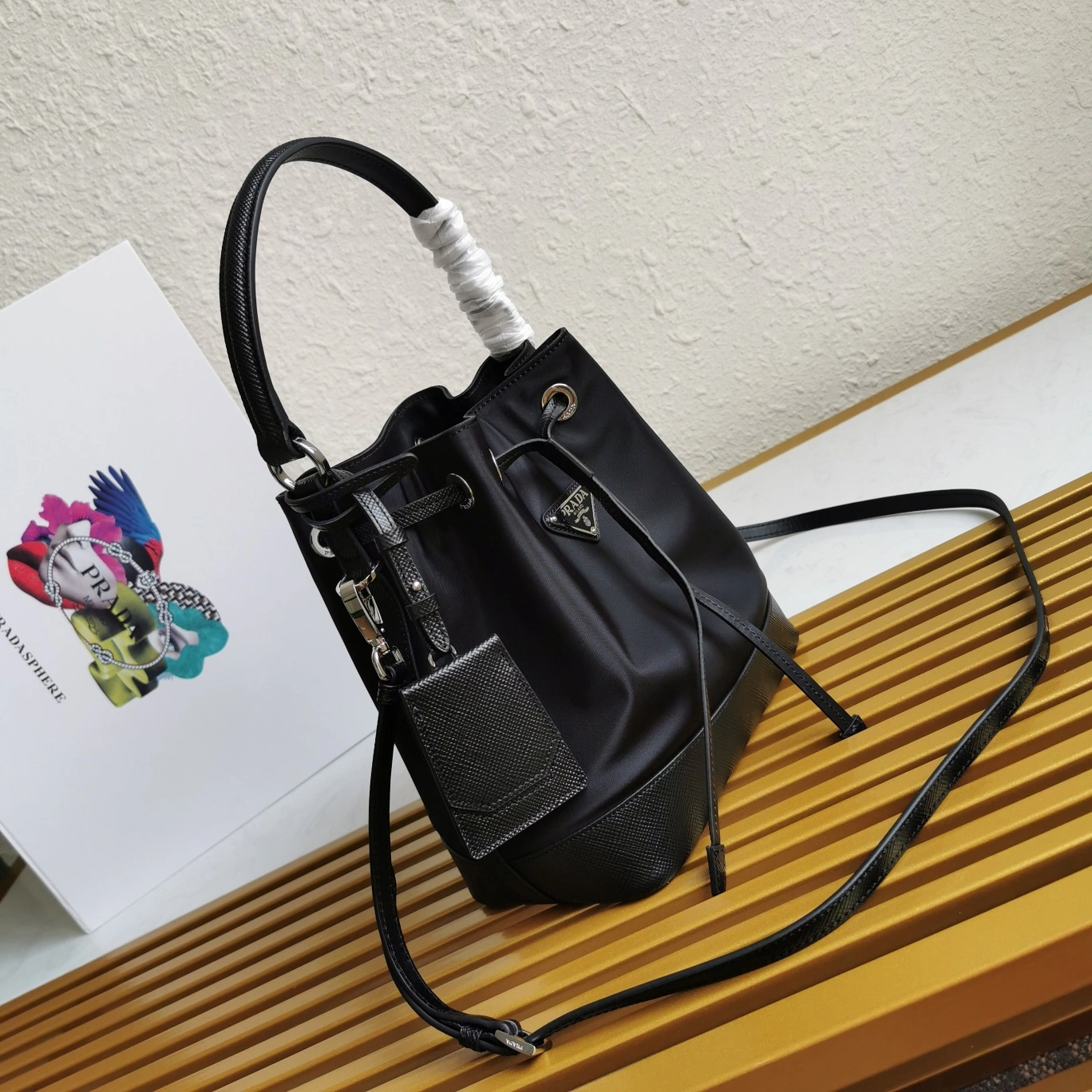 Authentic Prada Drawstring Bags