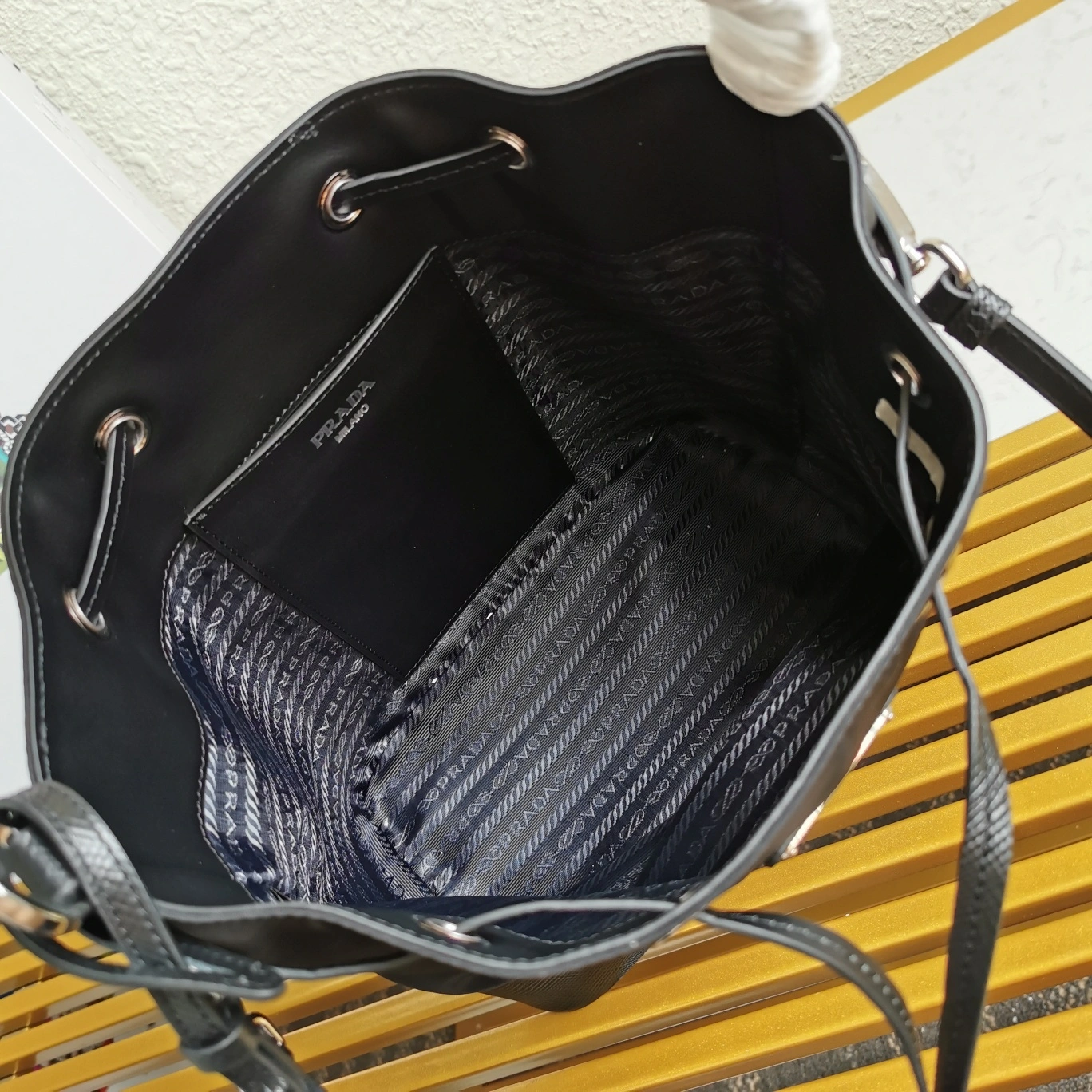 Authentic Prada Drawstring Bags