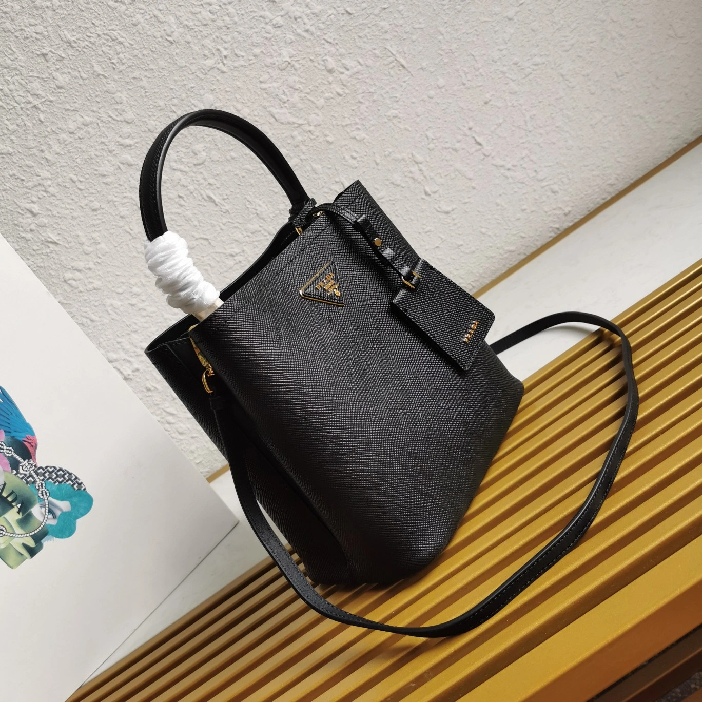 Top mirror Prada Drawstring Bags