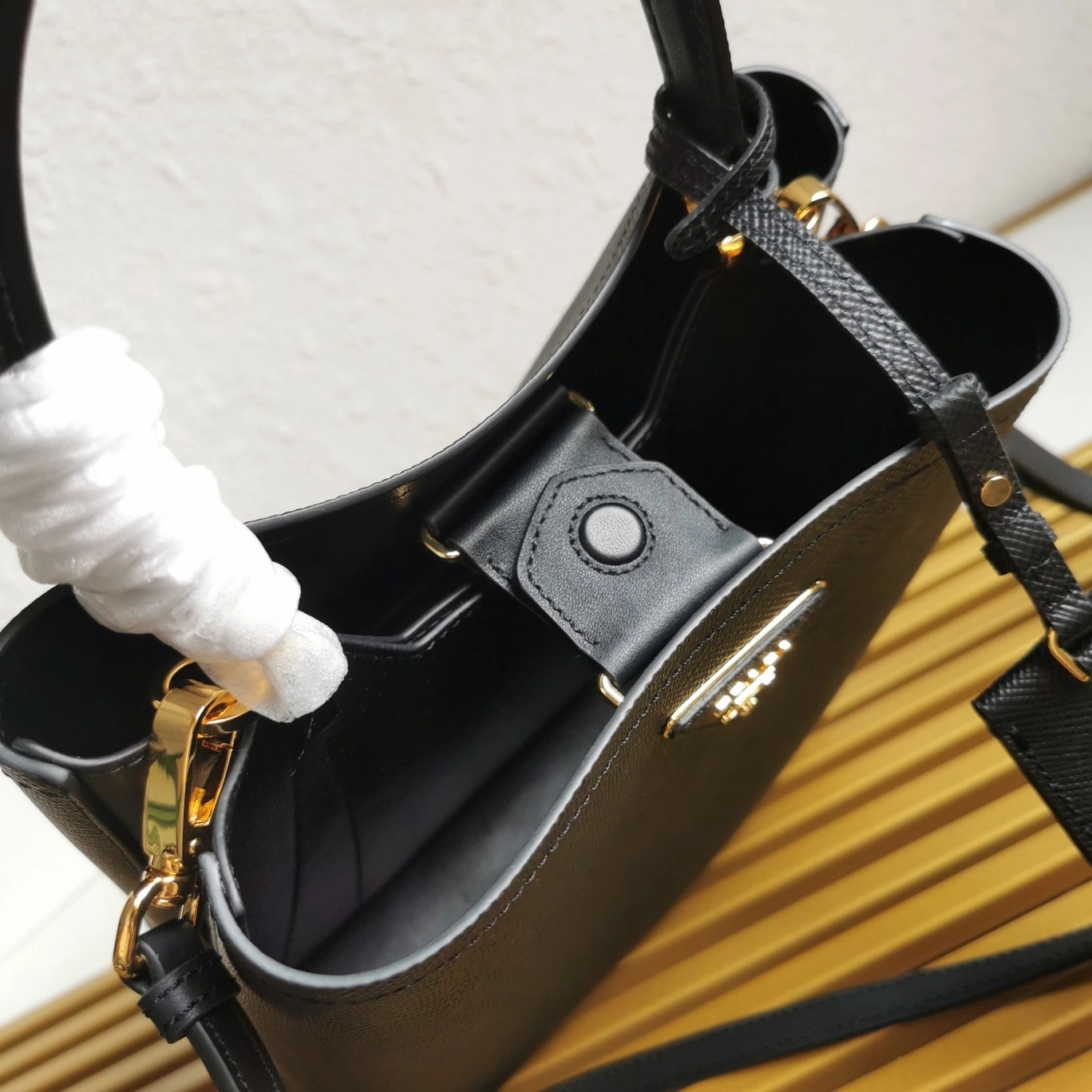 Top mirror Prada Drawstring Bags