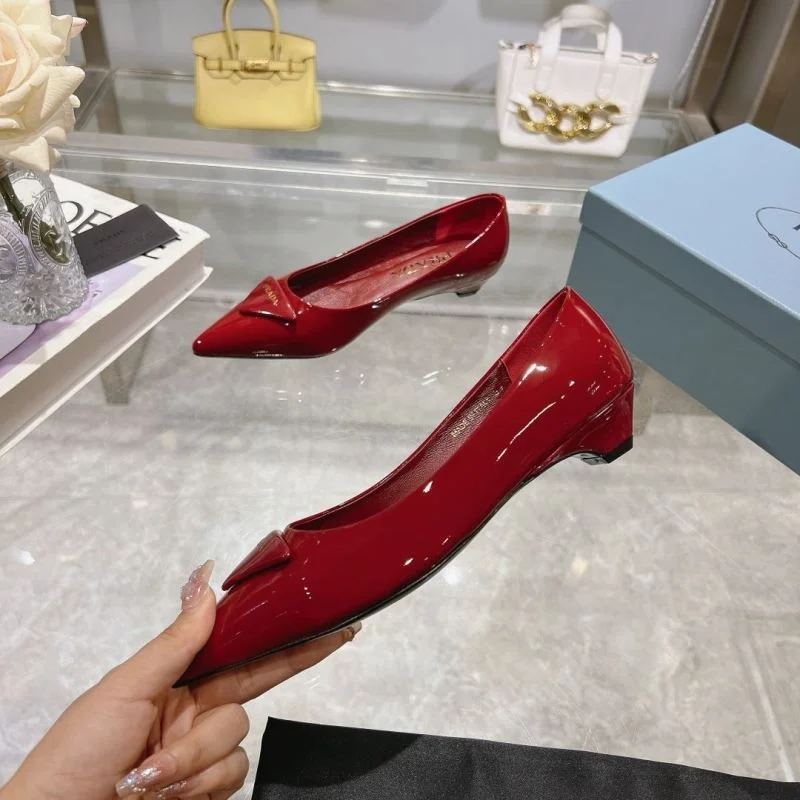 Brand-authenticated Prada Flat Shoes