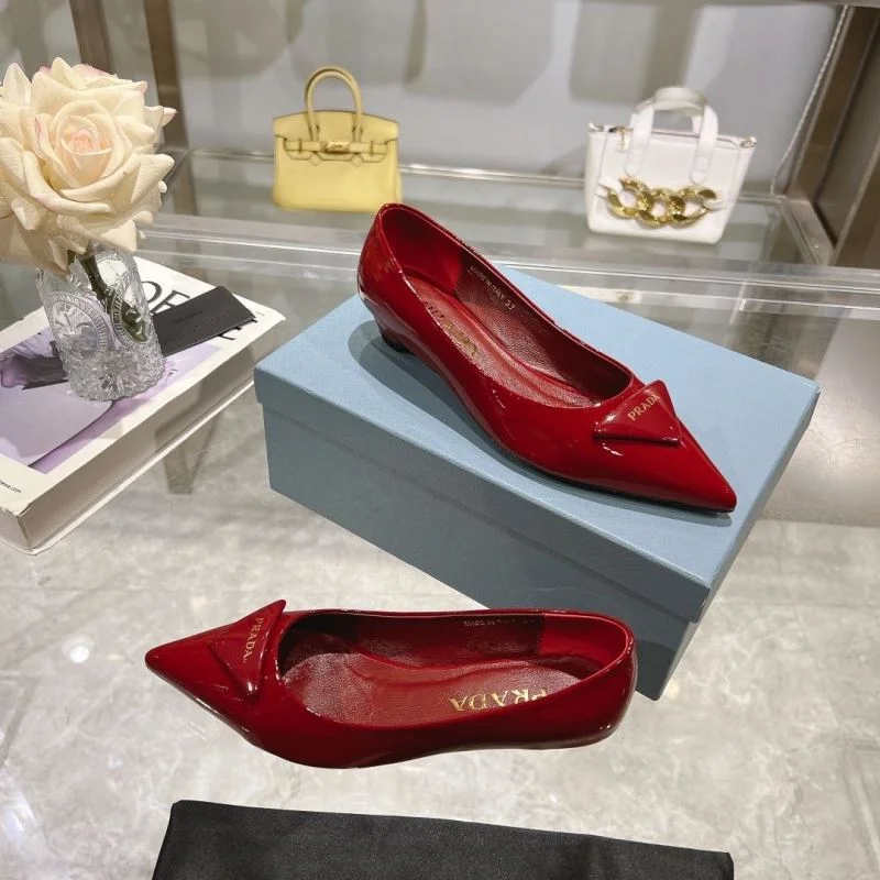 Brand-authenticated Prada Flat Shoes