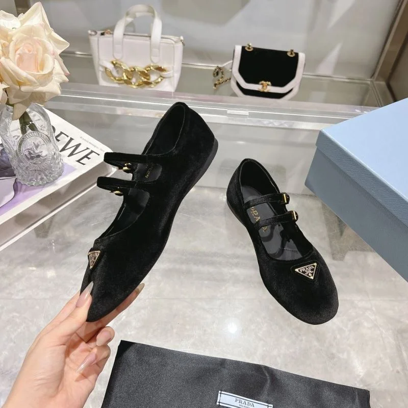 Exact replica Prada Flat Shoes