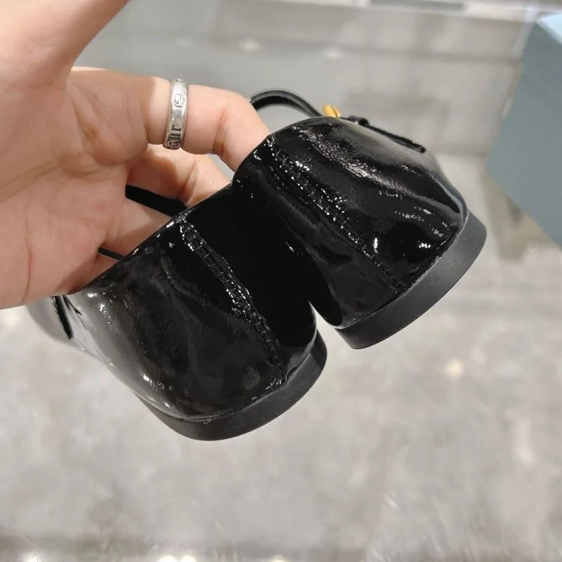 Brand-authenticated Prada Flat Shoes