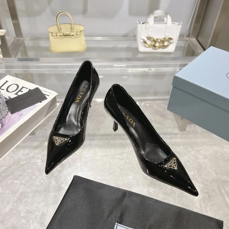 Brand-authenticated Prada Heeled Shoes