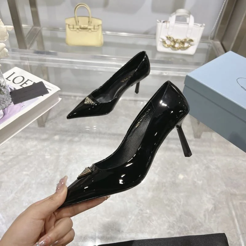 Brand-authenticated Prada Heeled Shoes