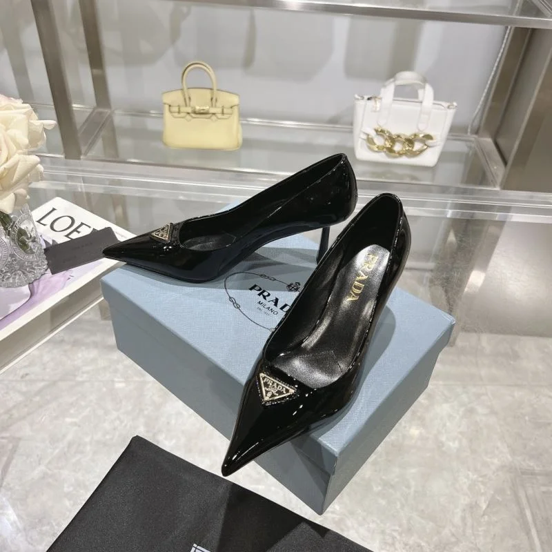 Brand-authenticated Prada Heeled Shoes