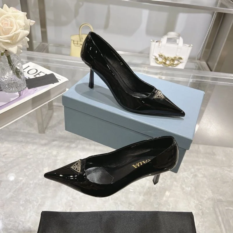Brand-authenticated Prada Heeled Shoes