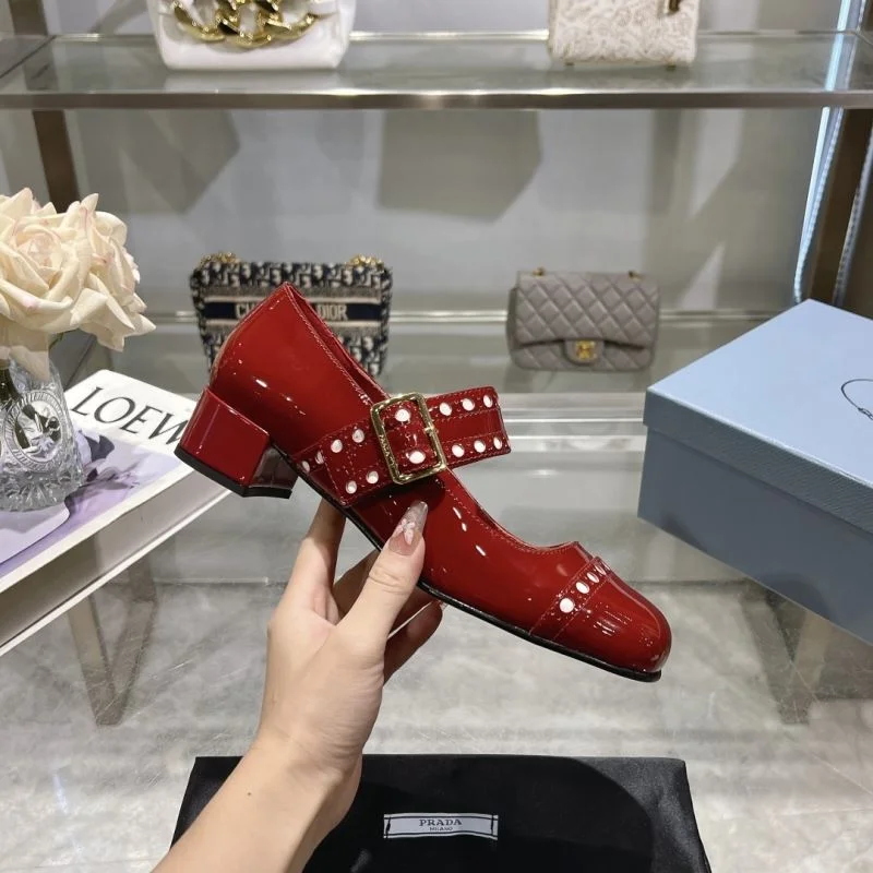 Brand-authenticated Prada Heeled Shoes