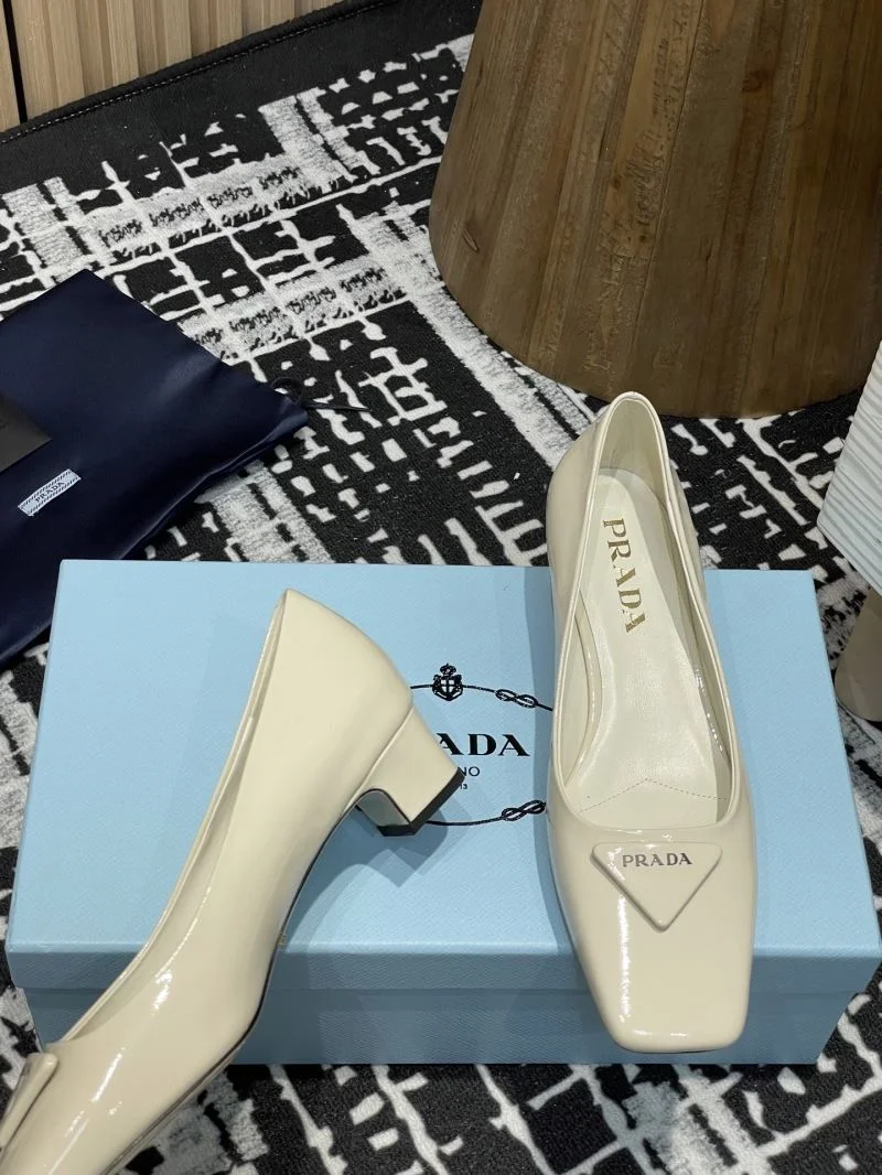 Brand-authenticated Prada Heeled Shoes