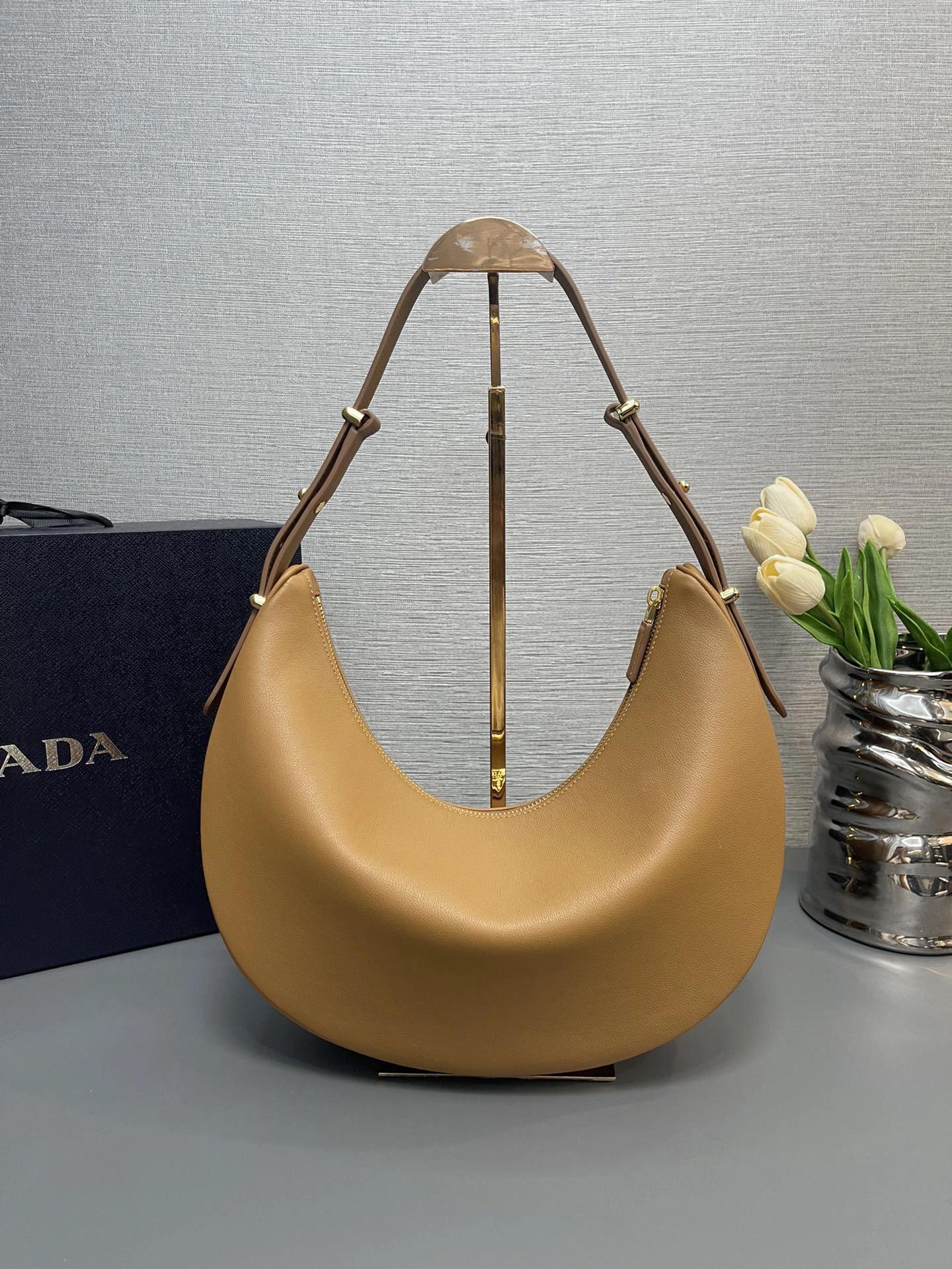 Brand-authenticated Prada Hobo Bags