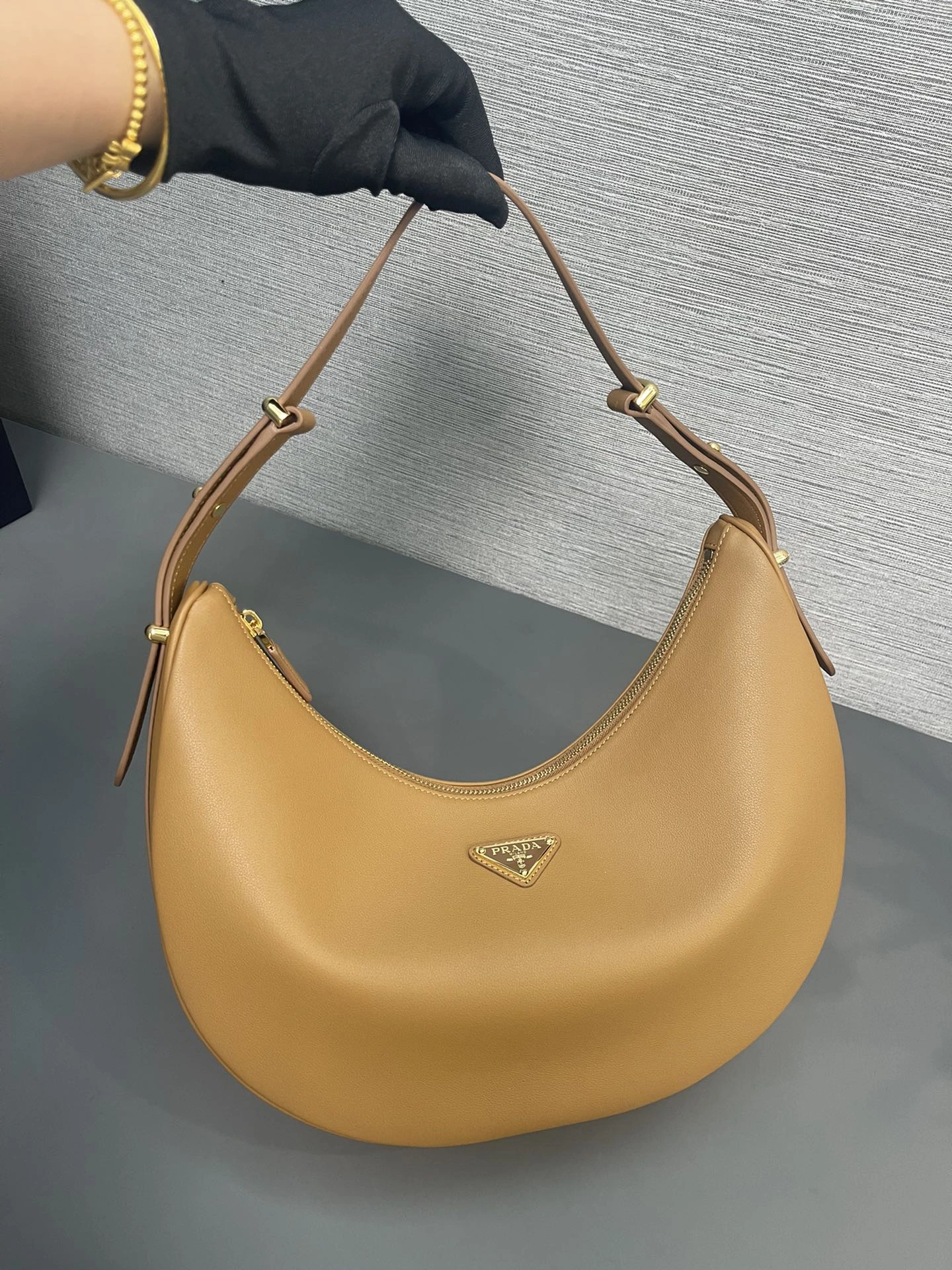 Brand-authenticated Prada Hobo Bags