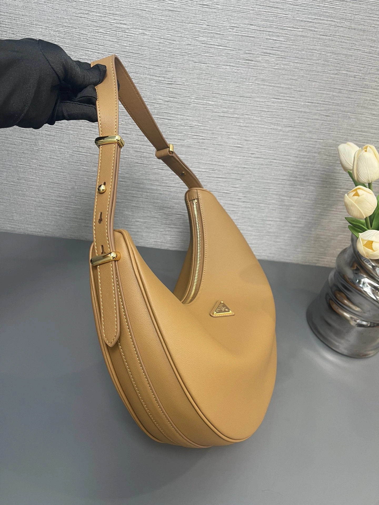 Brand-authenticated Prada Hobo Bags