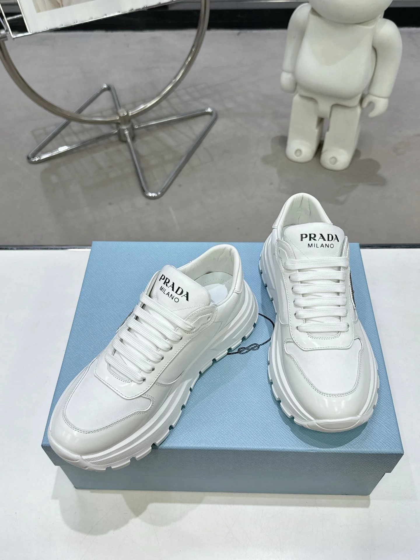 Brand-authenticated Prada Low Shoes